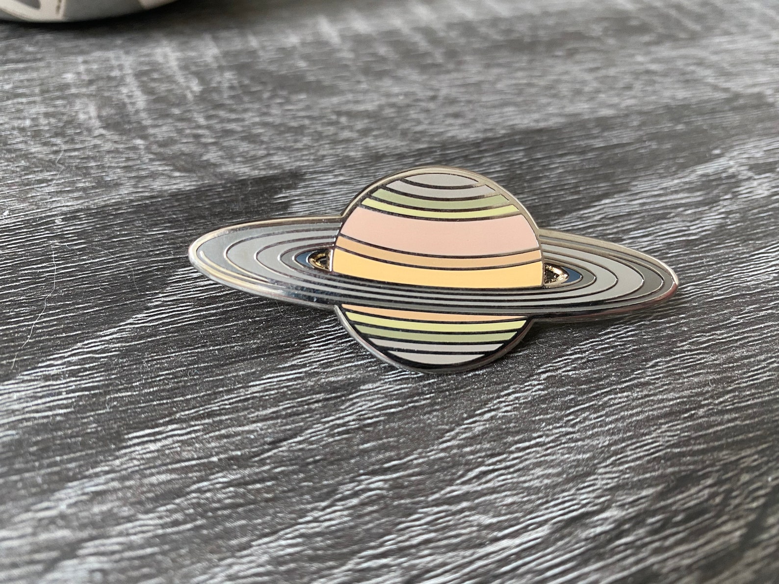 Saturn Hard Enamel Pin - Etsy