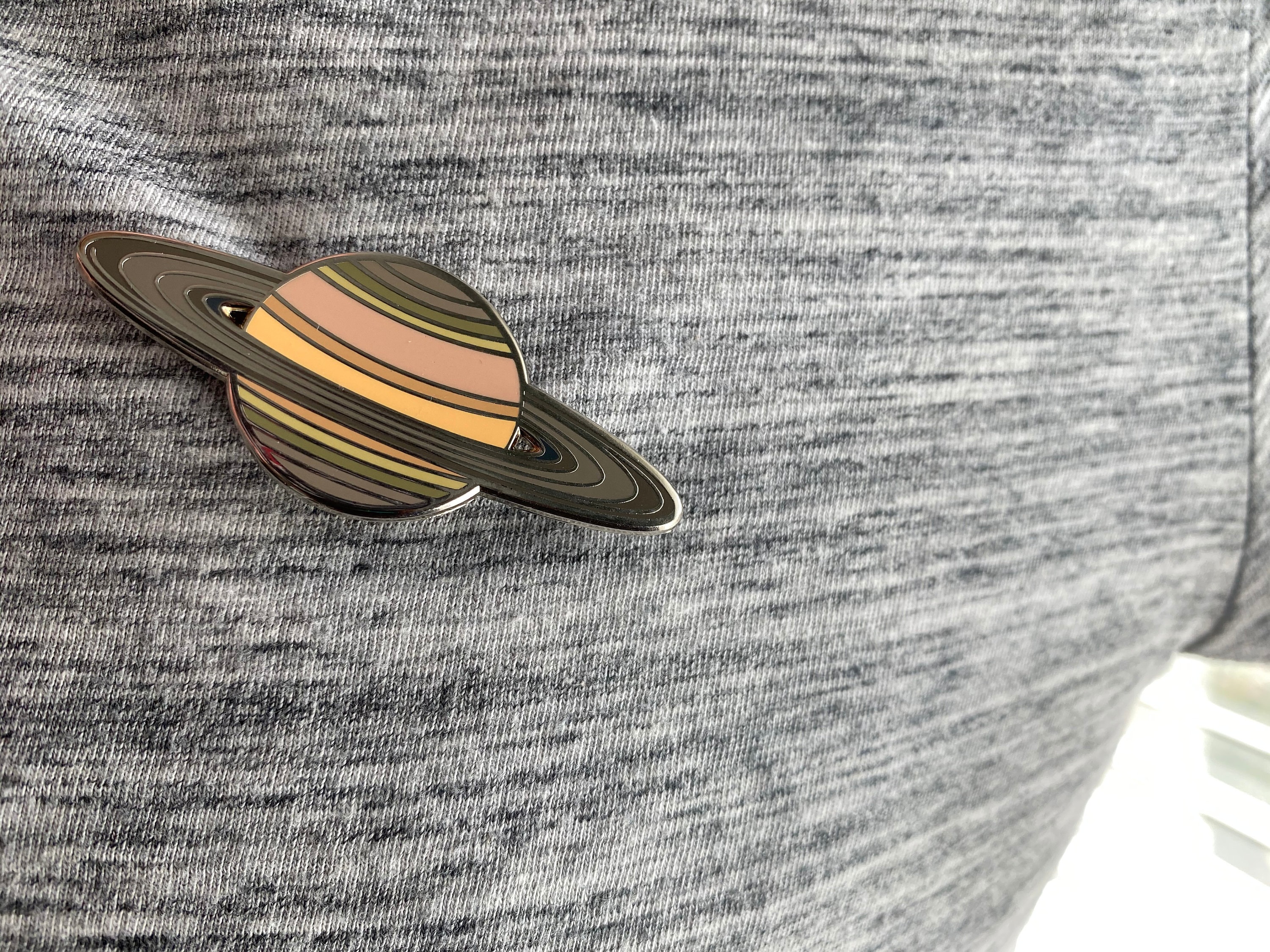 Saturn Hard Enamel Pin - Etsy