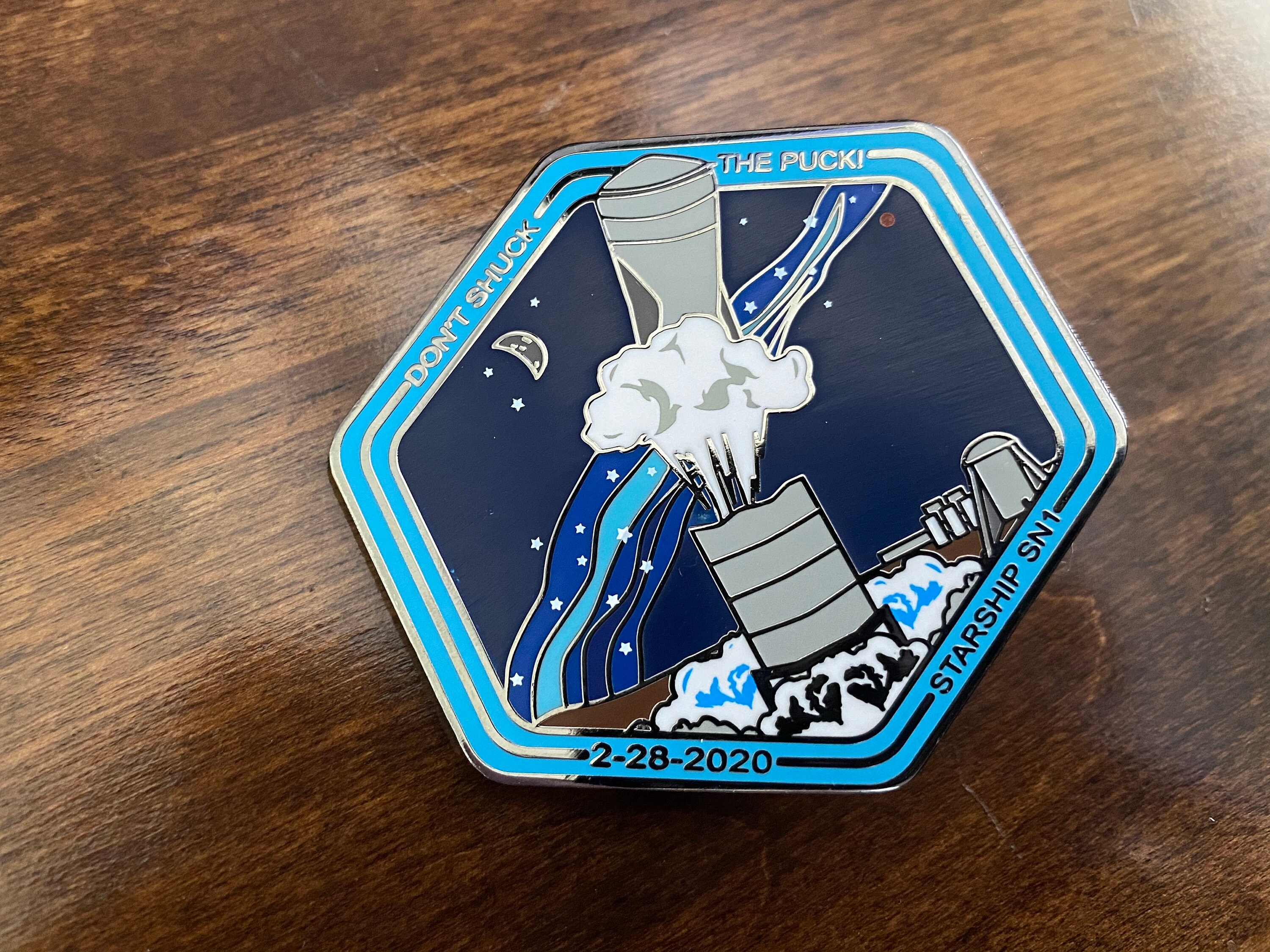Starship SN1 Commemorative Mission Patch Pin | Etsy