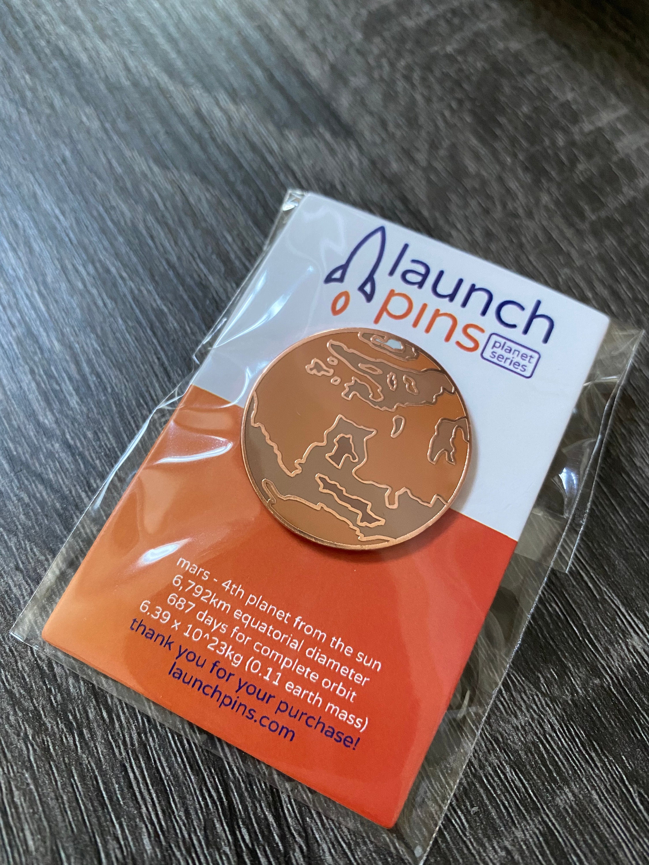 Mars Hard Enamel Pin | Etsy