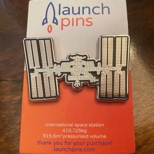 International Space Station (ISS) Enamel Pin - Etsy