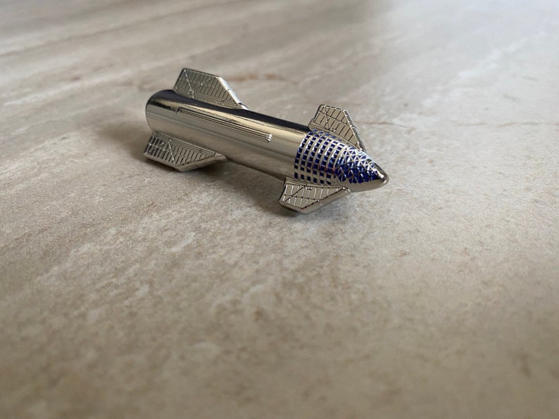 Starship 3D Enamel Pin - Etsy