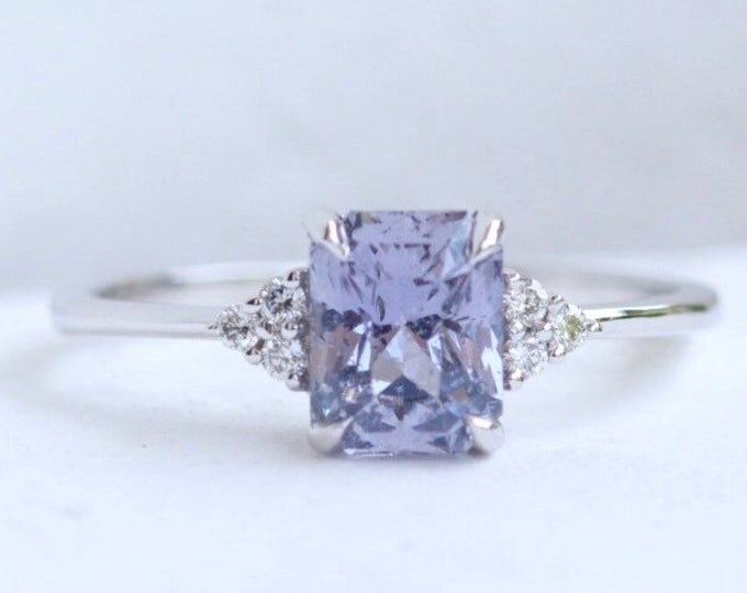 Lavender Sapphire Engagement Ring Sapphire Engagement Ring - Etsy