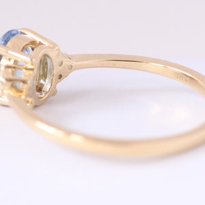 Ice Blue Sapphire Engagement Ring Light Blue Sapphire Ring - Etsy