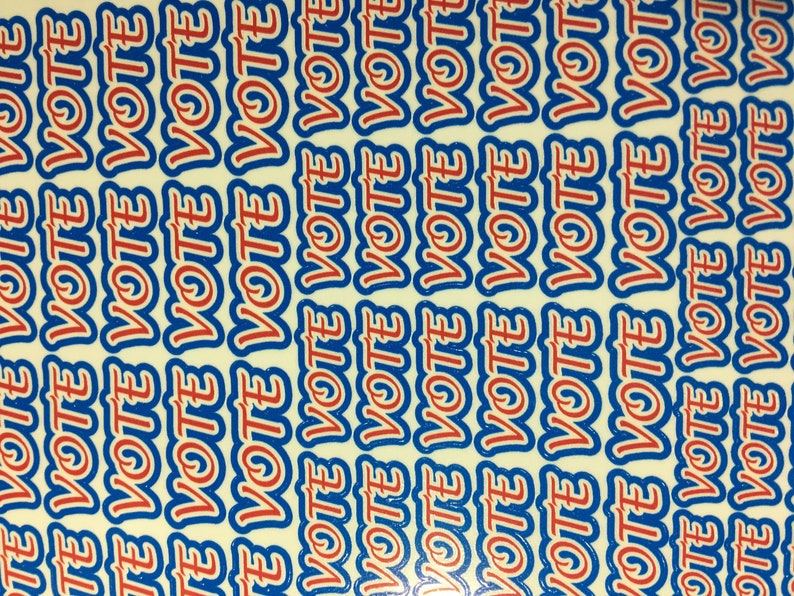 Vote Sticker Sheet - 102 Stickers - Etsy