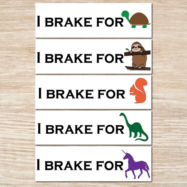 I Brake for Animals - Etsy