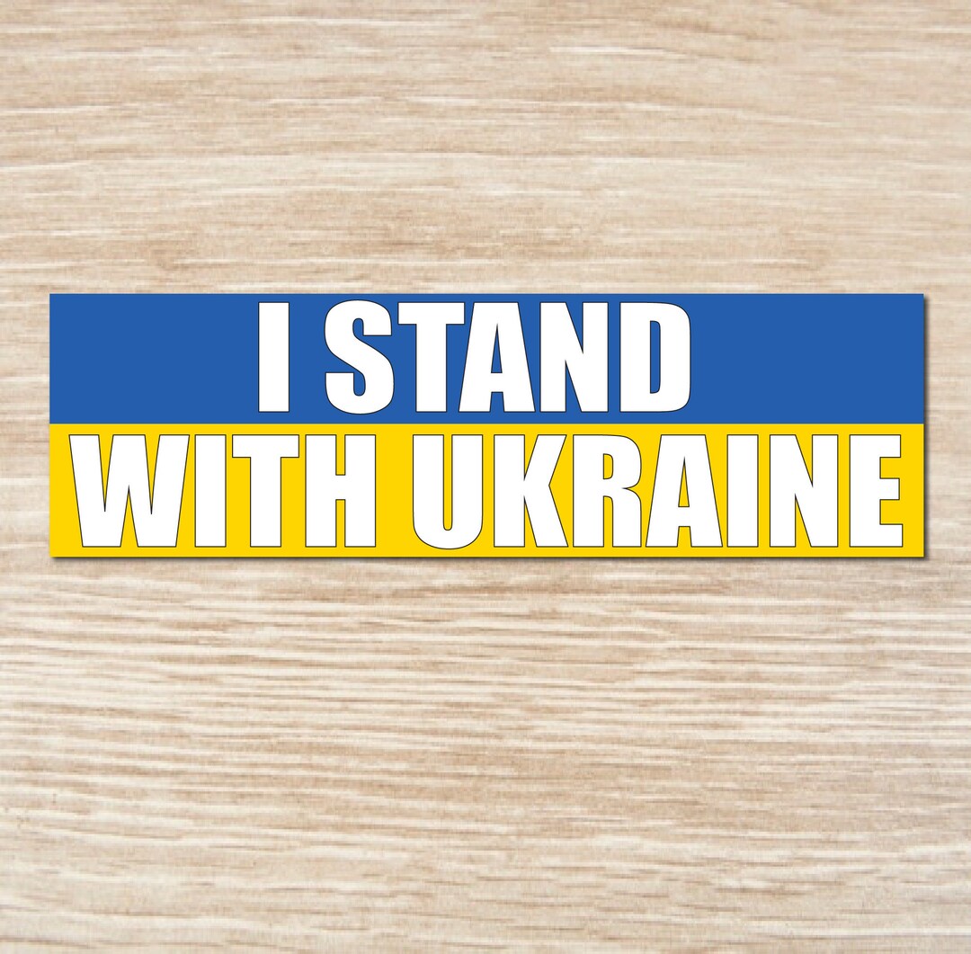 I Stand With Ukraine Bumper Sticker or Magnet - Etsy