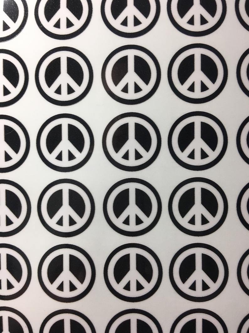 Peace Sign Sticker Sheet-61 Stickers - Etsy