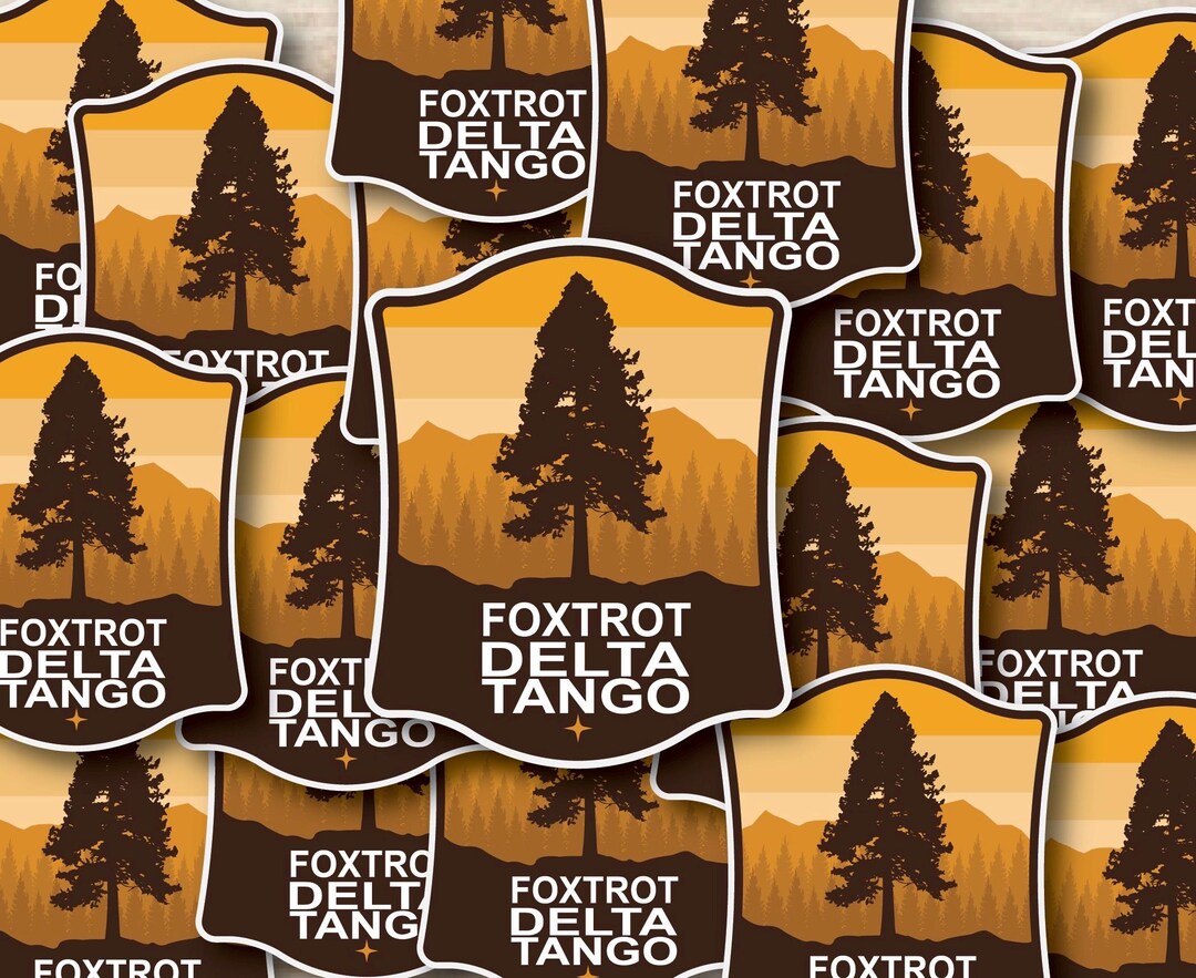 Foxtrot Delta Tango Individual Sticker Pack, Die Cut Waterproof Decals ...