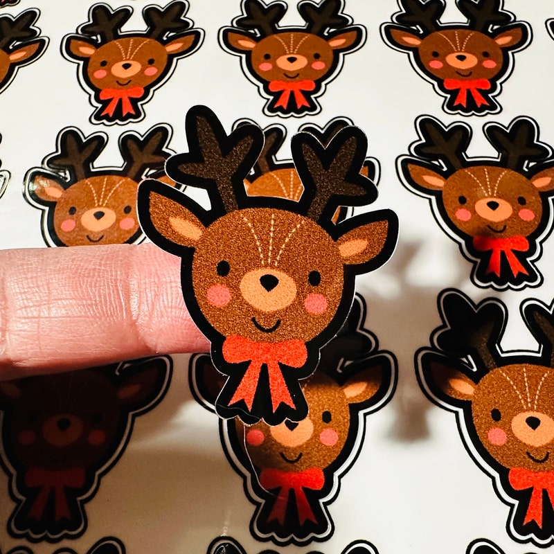 Reindeer Sticker Sheet - Etsy