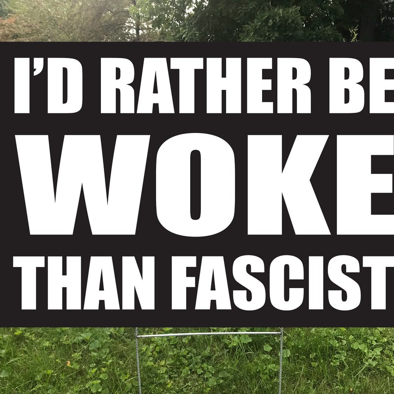 Woke Yard Sign - Etsy