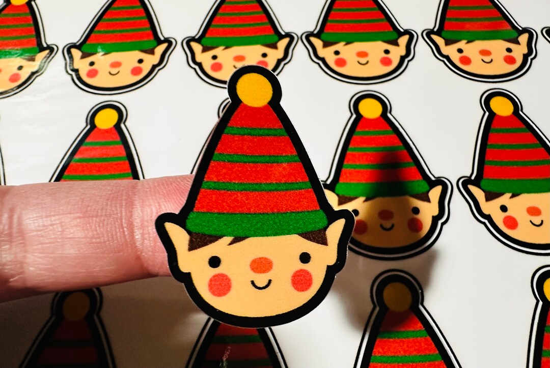 Elf Laminated Sticker Sheet, 37 Vinyl Decals - Etsy