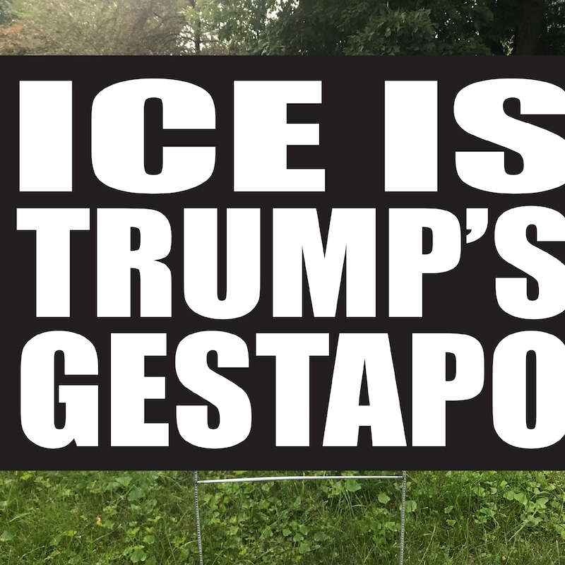 Gestapo Ice Sign - Etsy
