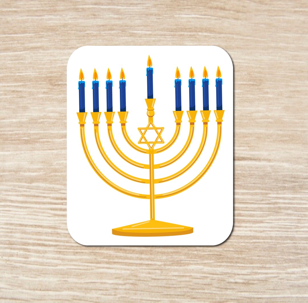 Menorah Waterproof Sticker or Magnet - Etsy