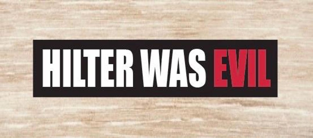 Hitler Was Evil Sticker Sheet, Die Cut Waterproof Vinyl Decals - 43 ...