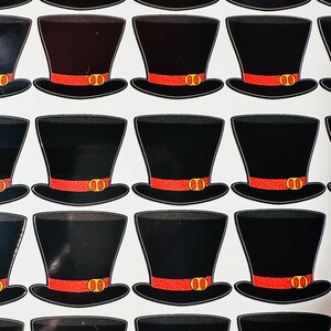 Top Hat Sticker Sheet, Laminated Vinyl Decals - Etsy