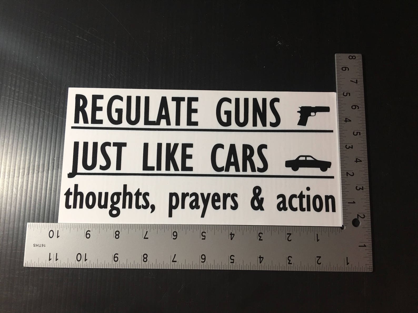 Regulate Guns Just Like Cars Bumper Sticker Vinyl Decal Gun | Etsy