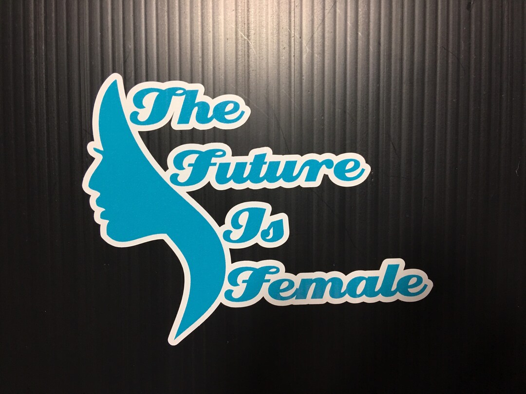 The Future is Female Profile Sticker, Feminist Decal - Etsy
