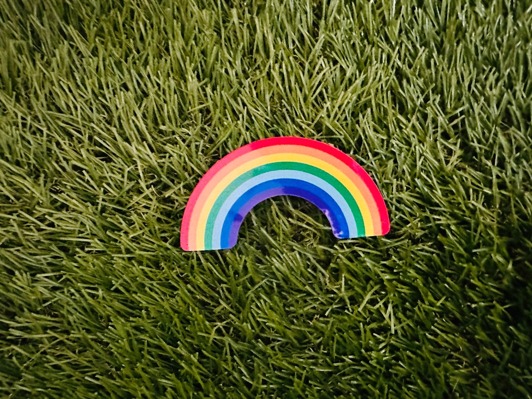 Rainbow Vinyl Sticker, UV Protected (3" X 1.5") - Etsy