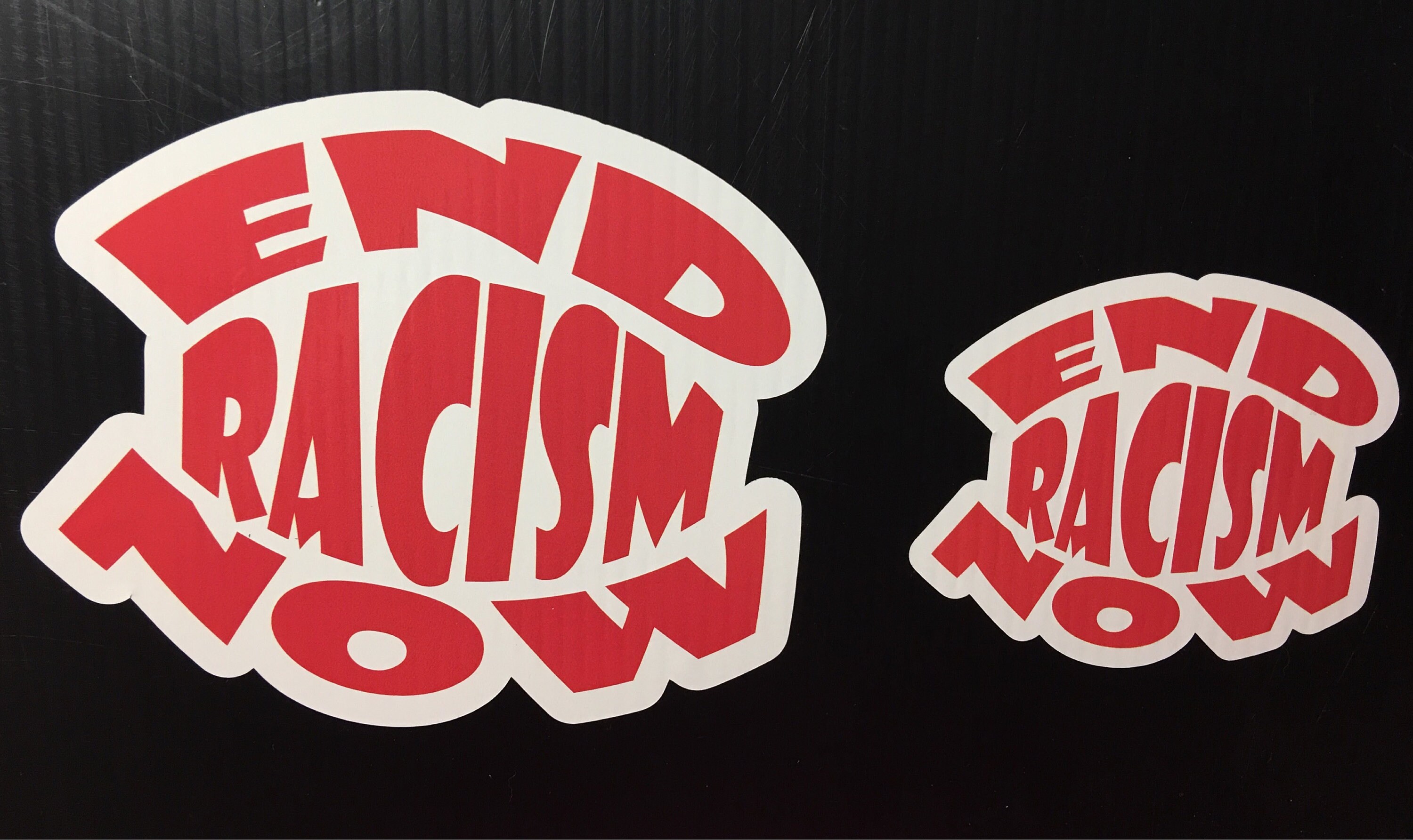 END RACISM NOW Sticker Vinyl Decal Pairs and Group | Etsy
