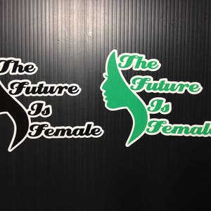 The Future is Female Profile Sticker, Feminist Decal - Etsy