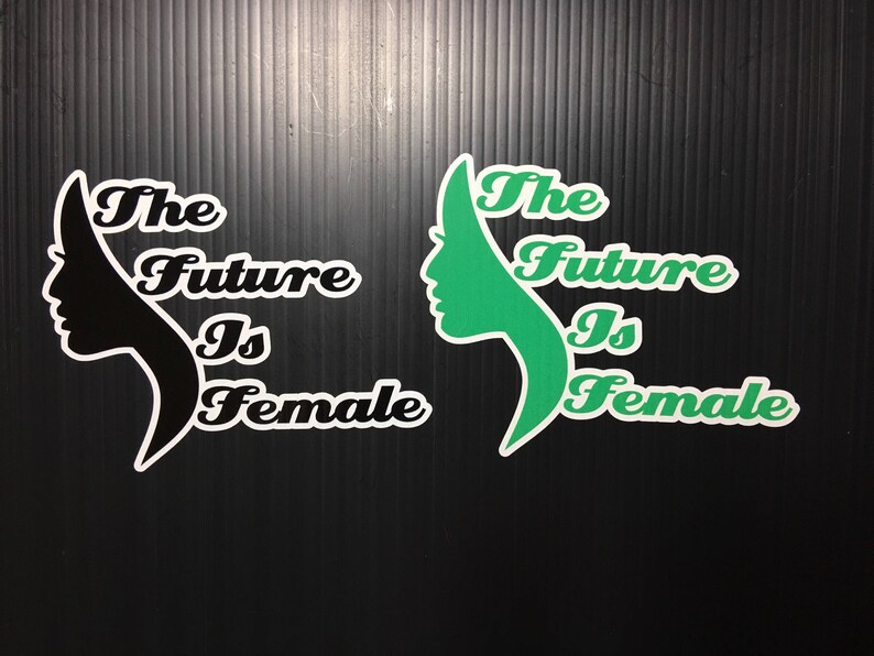 The Future is Female Profile Sticker Feminist Decal - Etsy