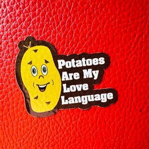 Positive Potato Puns Laminated Sticker Sheet - 20 Stickers Contour Cut ...