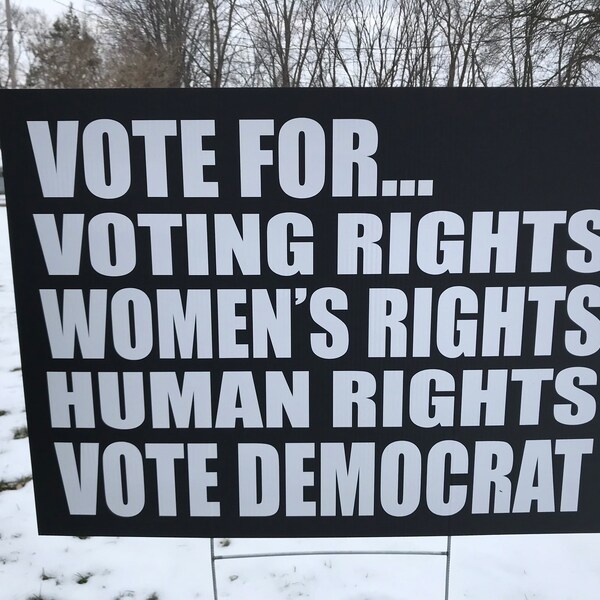 Democrat Yard Sign - Etsy