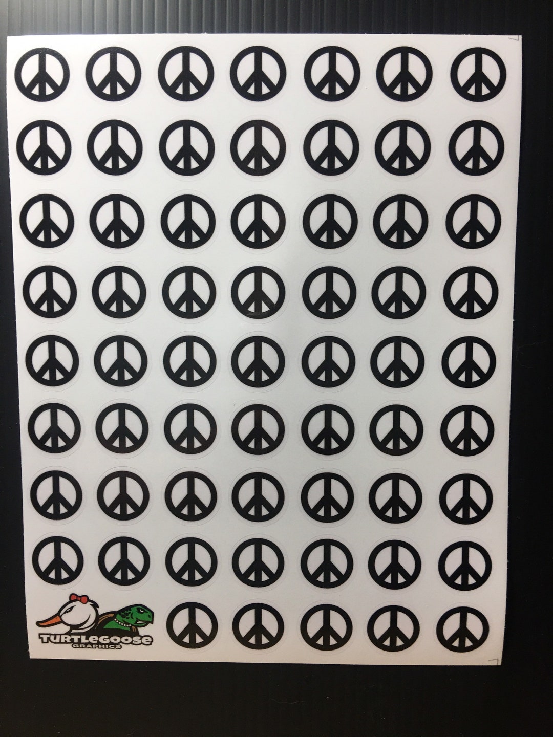 Peace Sign Sticker Sheet-61 Stickers - Etsy