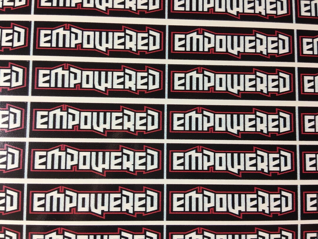 Empowered Sticker Sheet, Vinyl Decals, Envelope Seals 58 Stickers - Etsy