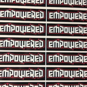 Empowered Sticker Sheet, Vinyl Decals, Envelope Seals 58 Stickers - Etsy