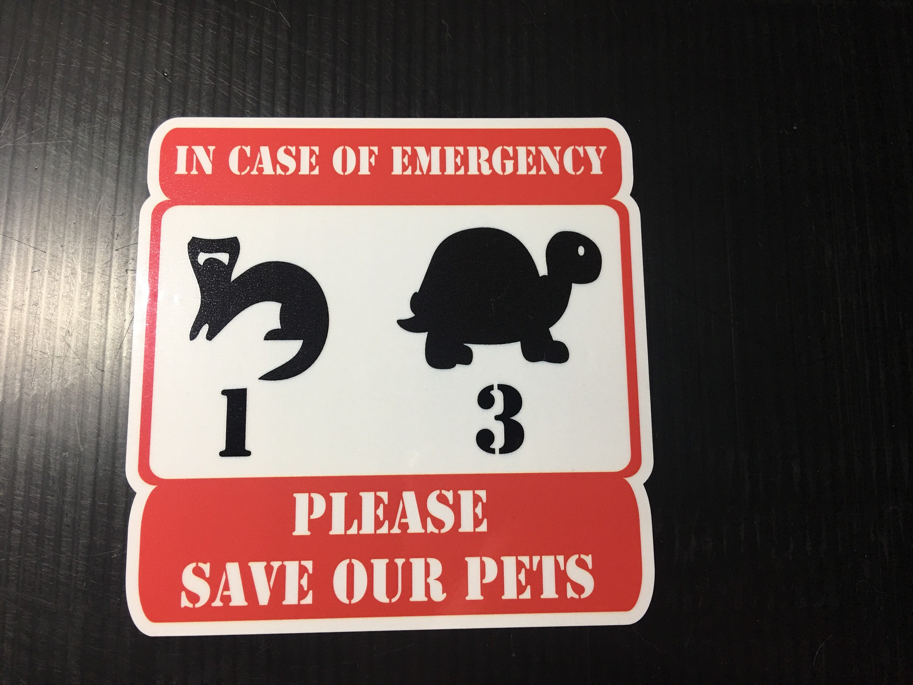 Save Our Pets Emergency Sticker Vinyl Decal - Etsy