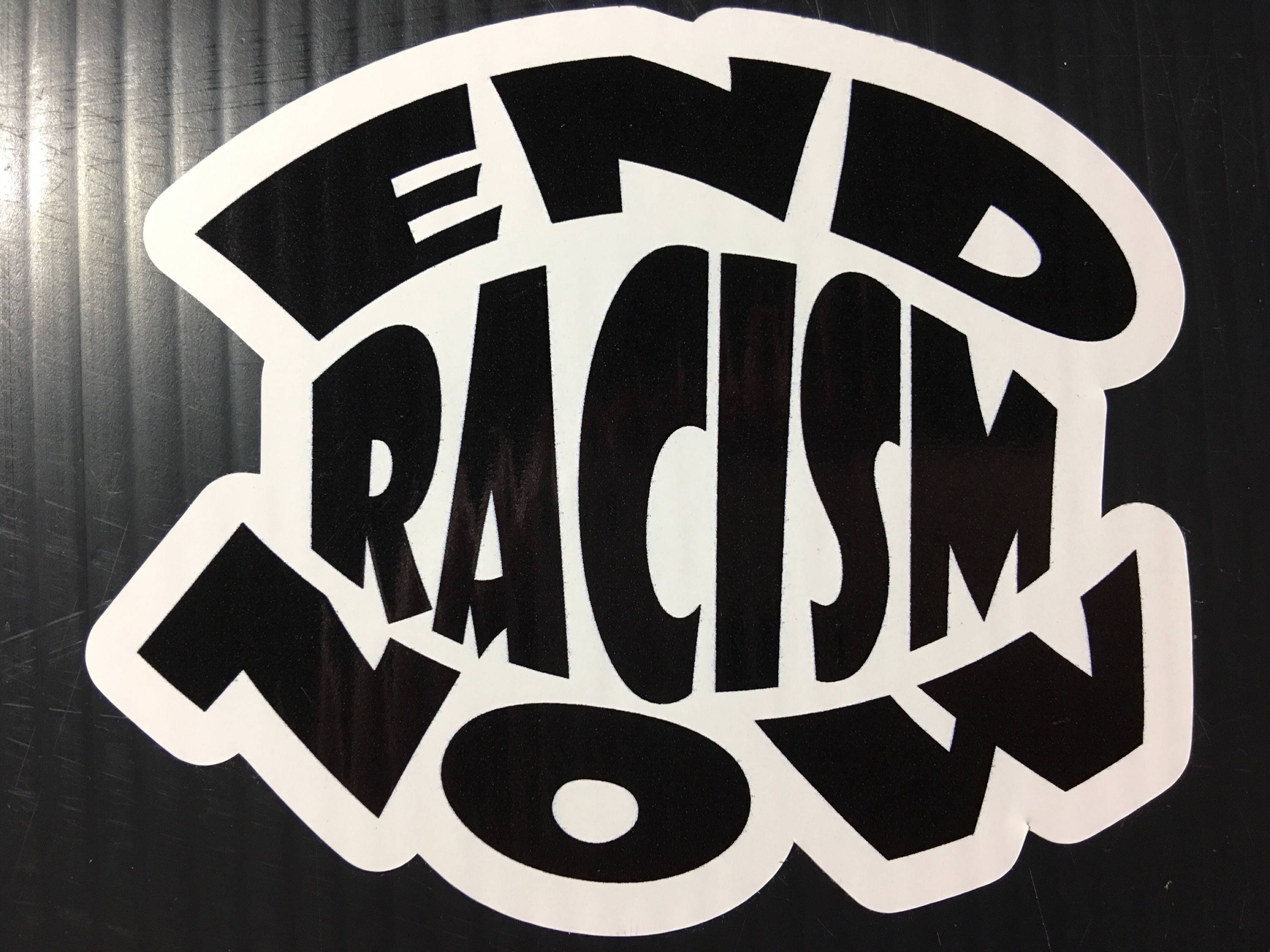 END RACISM NOW Sticker Vinyl Decal Pairs and Group | Etsy