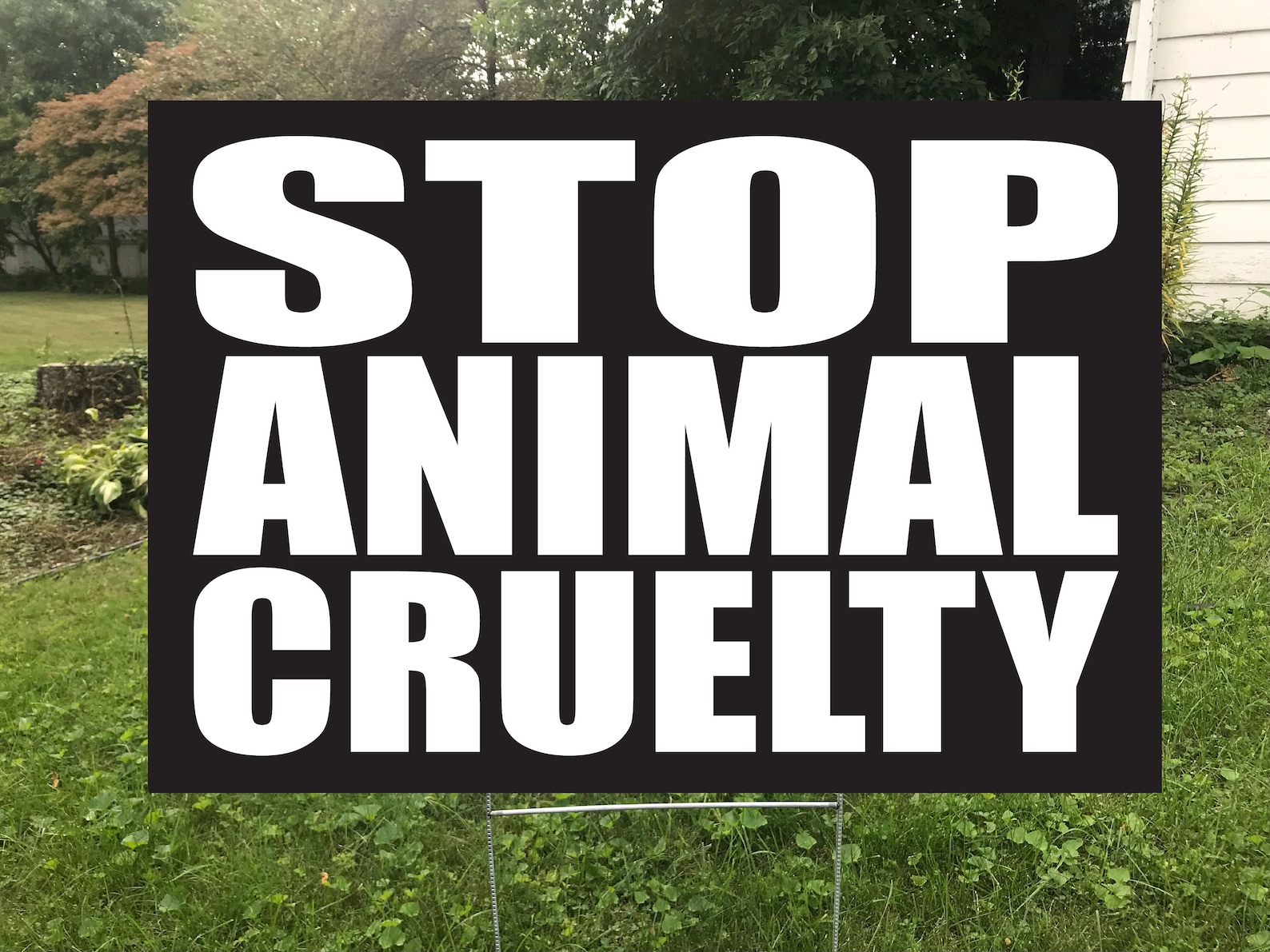 STOP Animal Cruelty Double-sided Waterproof Yard Sign, Protest Sign - Etsy