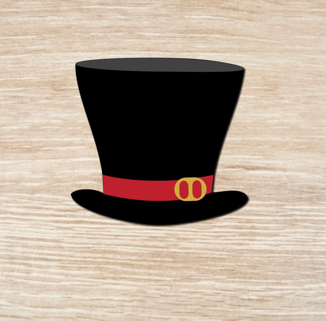 Waterproof Top Hat Sticker or Magnet - Etsy