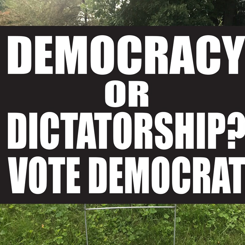 Democracy Yard Signs - Etsy
