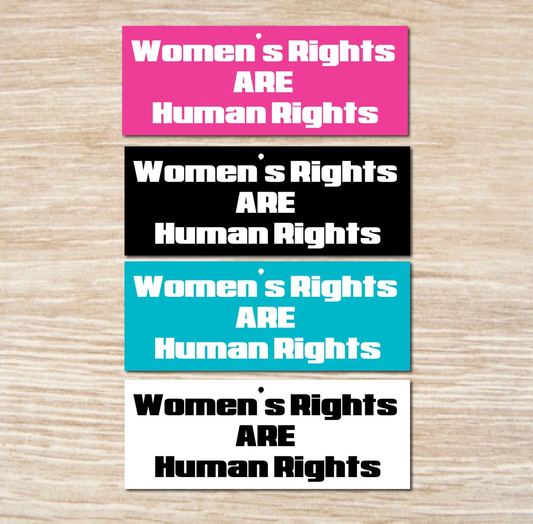 Women's Rights ARE Human Rights Bumper Sticker or Magnet, Decal - Etsy