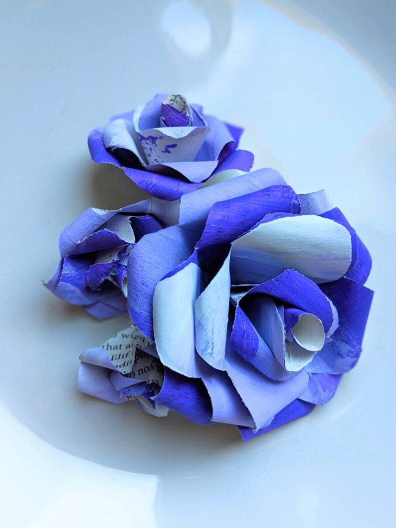 Book Flower Corsage Wedding Prom Paper Roses Sheet Music Book | Etsy