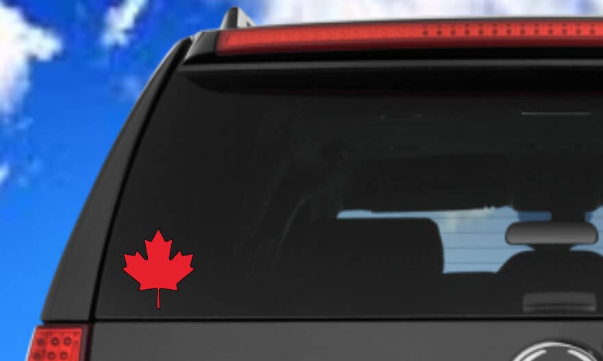 2 Maple Leaf Vinyl Decals: Canada Car Laptop Stickers - Etsy