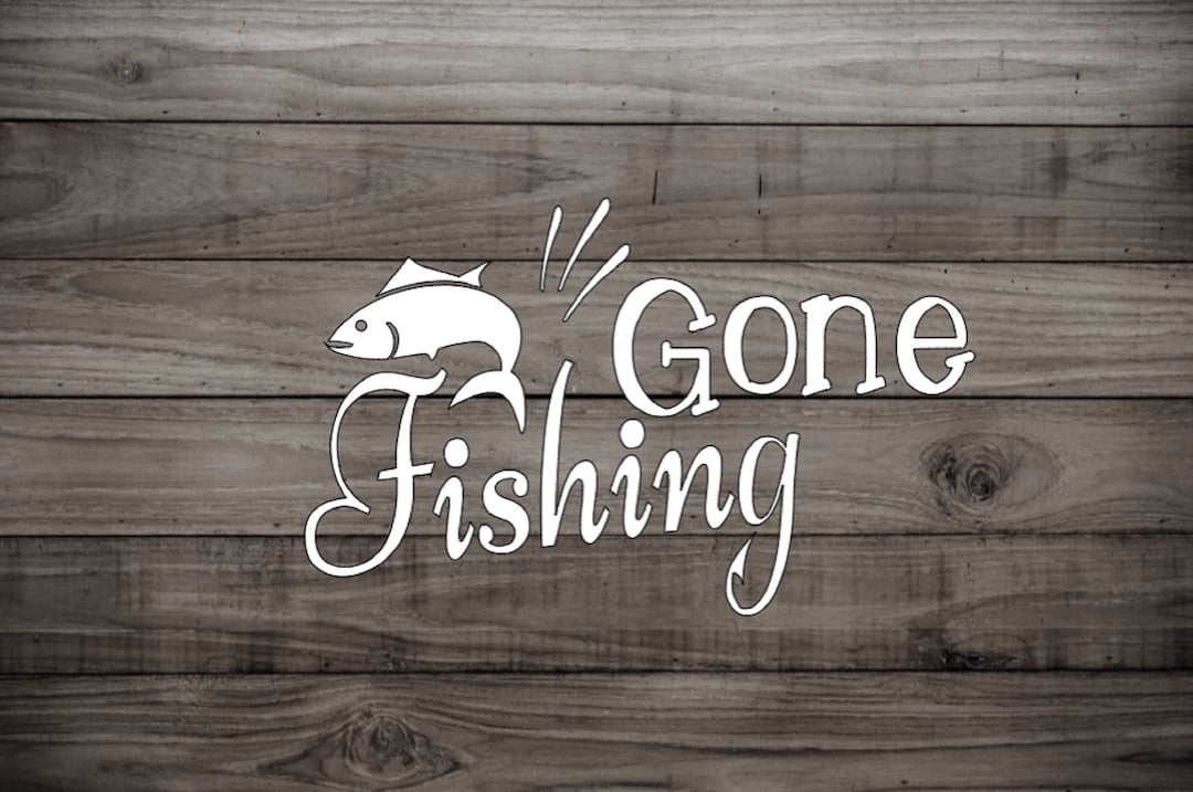 2 Gone Fishing Vinyl Decals: Car, Window, Laptop - Etsy