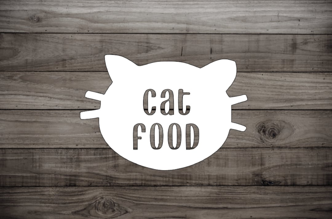 2 Cat Food Label Vinyl Decals, Labels, Cat Food, Organizing Decals - Etsy