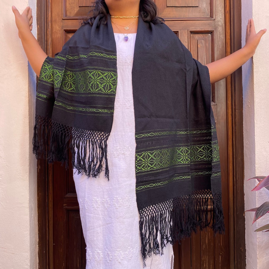 Rebozo Mexicano, Chalina, Mexican Rebozo, Scarf, Bufandas, Fulares ...