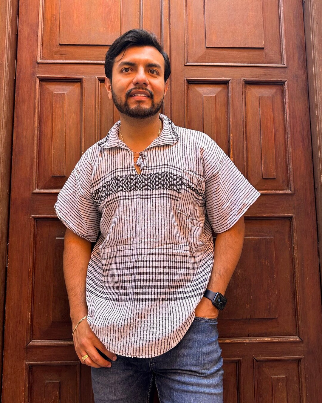 Mexican Guayabera, Manta Shirt, Boho Shirt, Mexican Shirt, Oaxaca Man ...