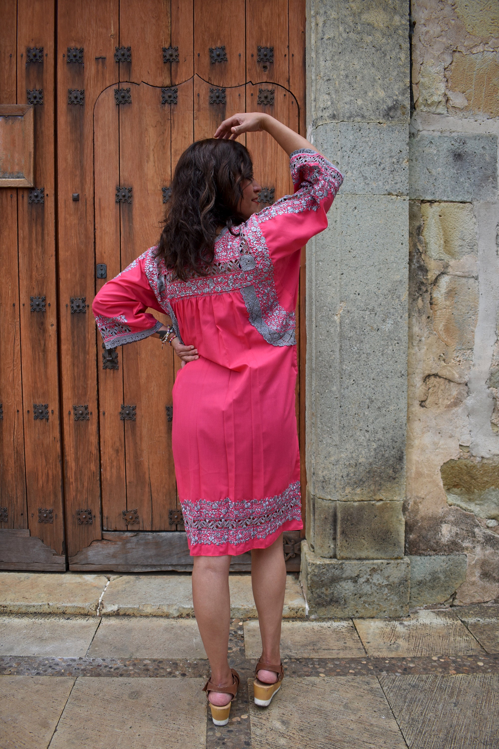 Mexican Embroidered Dress San Antonino Dress Fancy Mexican - Etsy