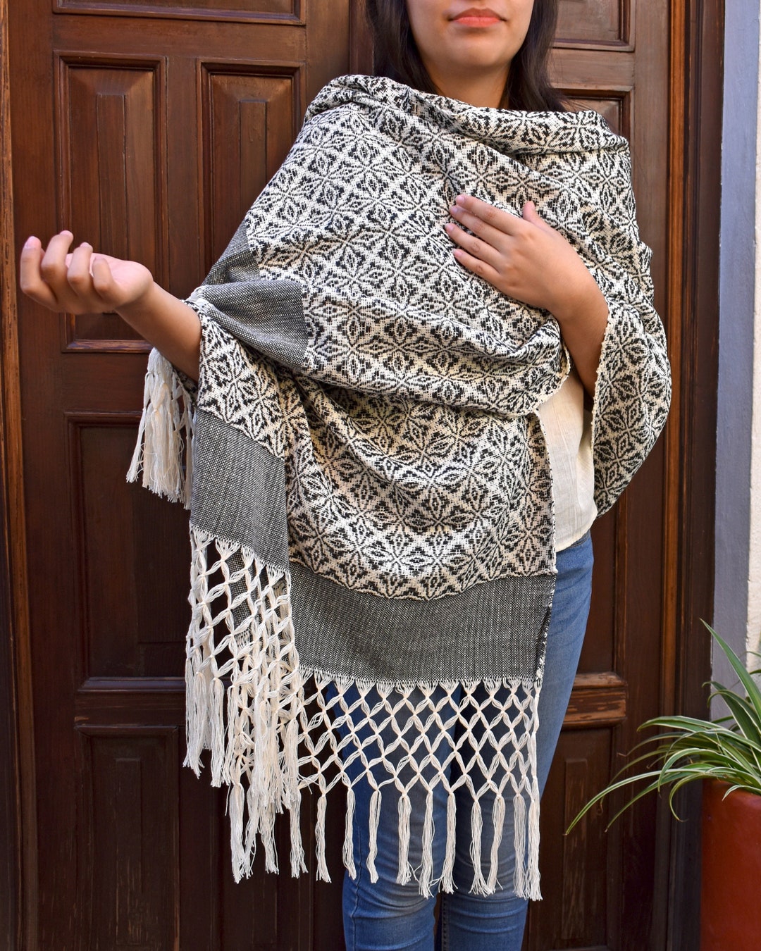 Rebozo Mexicano, Chalina, Mexican Rebozo, Scarf, Bufandas, Fulares ...