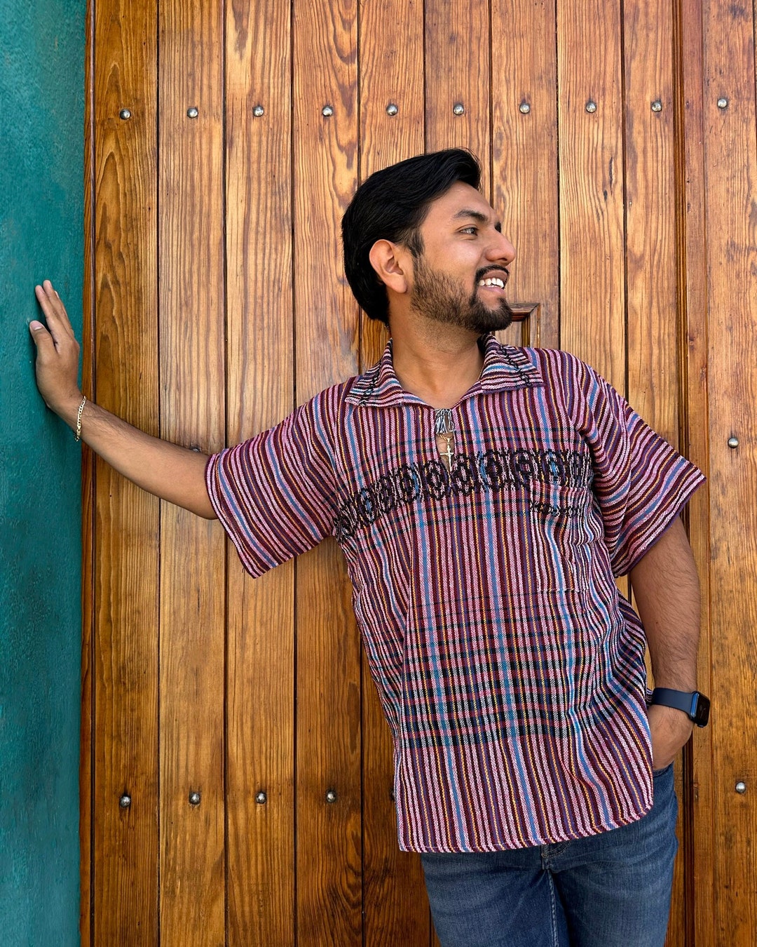 Mexican Guayabera, Manta Shirt, Boho Shirt, Mexican Shirt, Oaxaca Man ...
