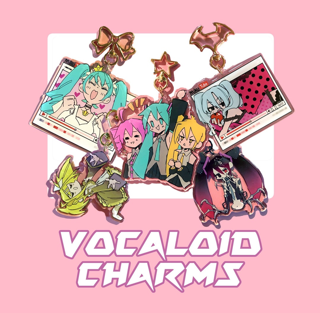 Vocaloid Charms hatsune Miku, Triple Baka, Kagamine Rin, Calne Ca - Etsy