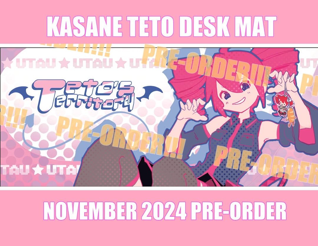 PRE-ORDER Kasane Teto 'teto's Territory' Large Desk Mat Mousepad NOV ...