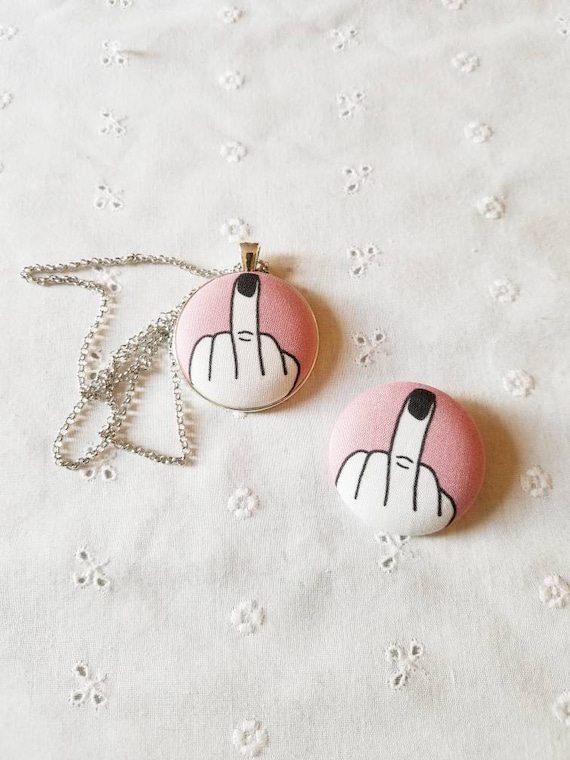 Middle Finger Pin/middle Finger Button/middle Finger - Etsy