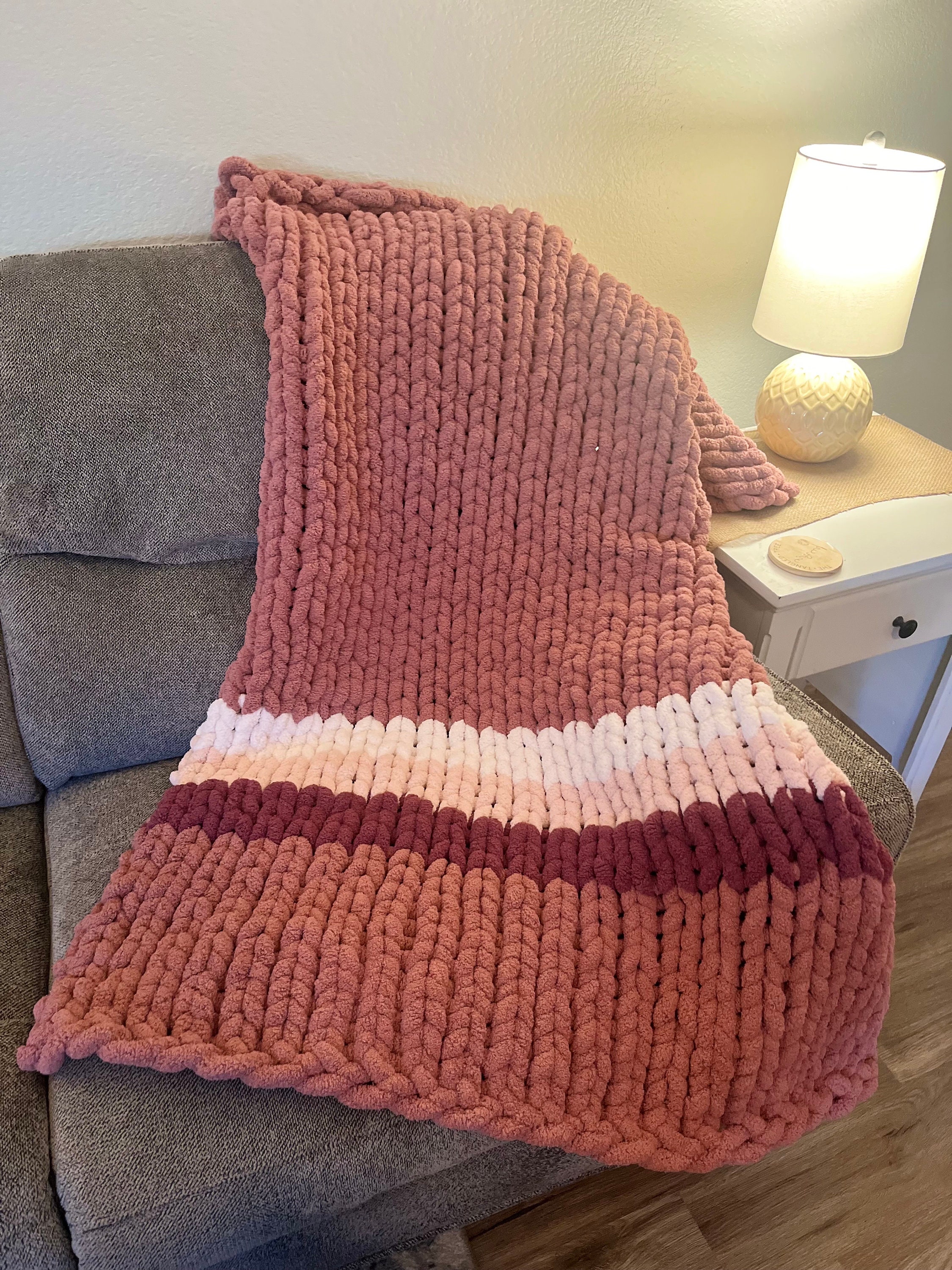 Chunky hand knit blanket | mgmforex.com